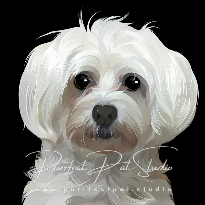 Custom Pet Portraits – Digital & Hand-Drawn Gifts | Purrfect Pal Studio